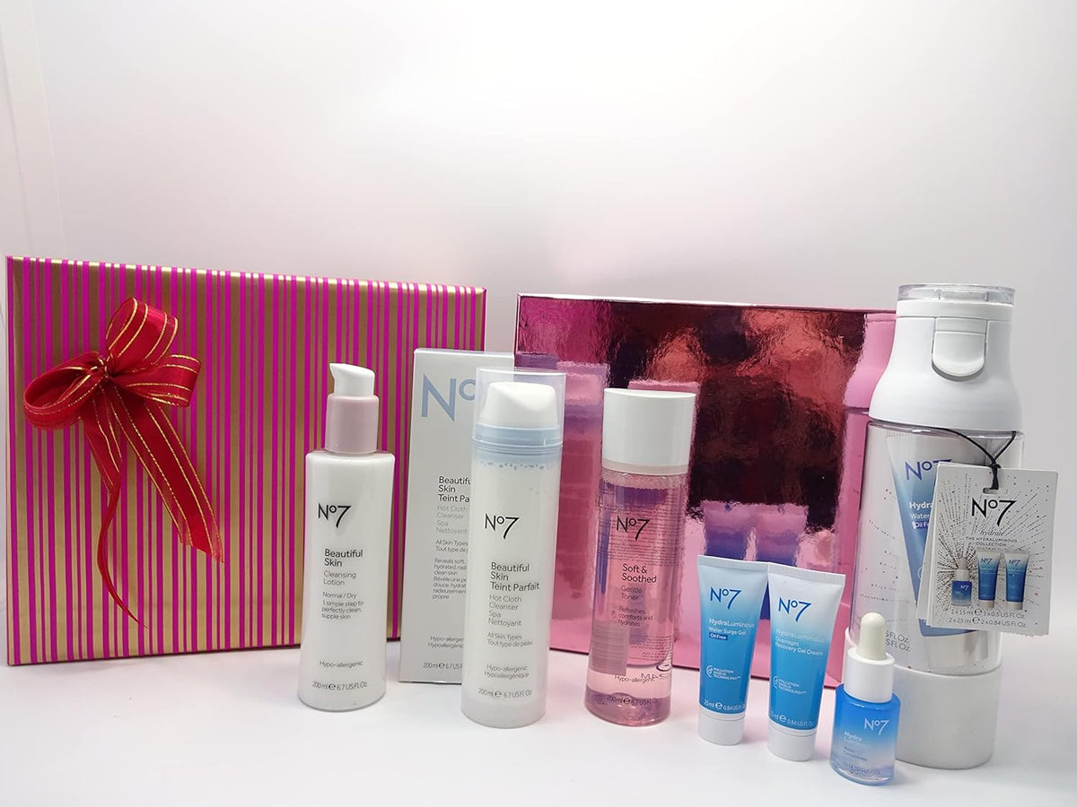 No7 Valentines Present For Women Beauty Bundle Gift Set, Hydration Kit ...
