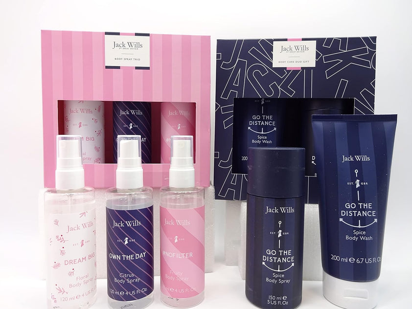 Jack Wills Ladies Body Spray Trio Collection Gift Hamper And Jack Will – Glory Cosmetics