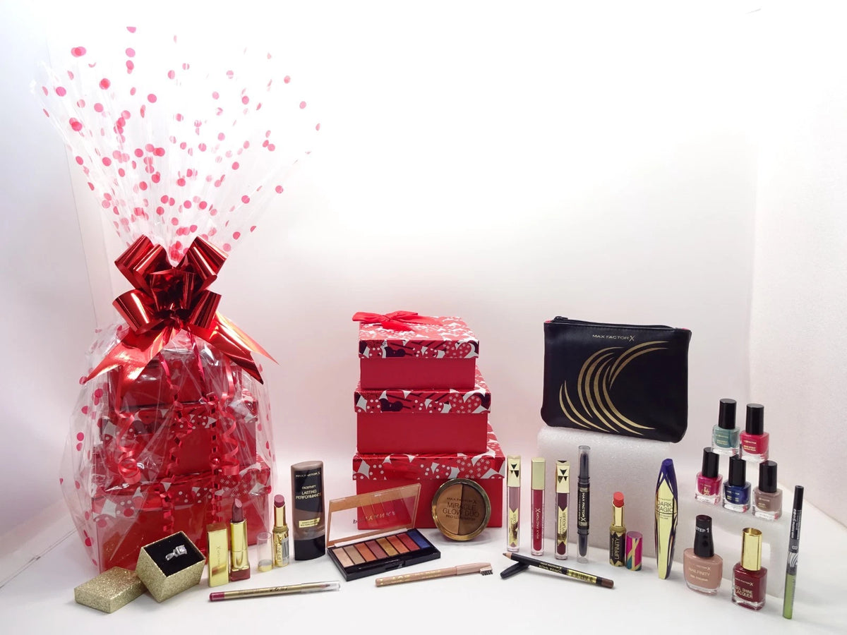 Max Factor 3-Tier Luxury Beauty Gift Hamper for Her – Unique Handmade ...
