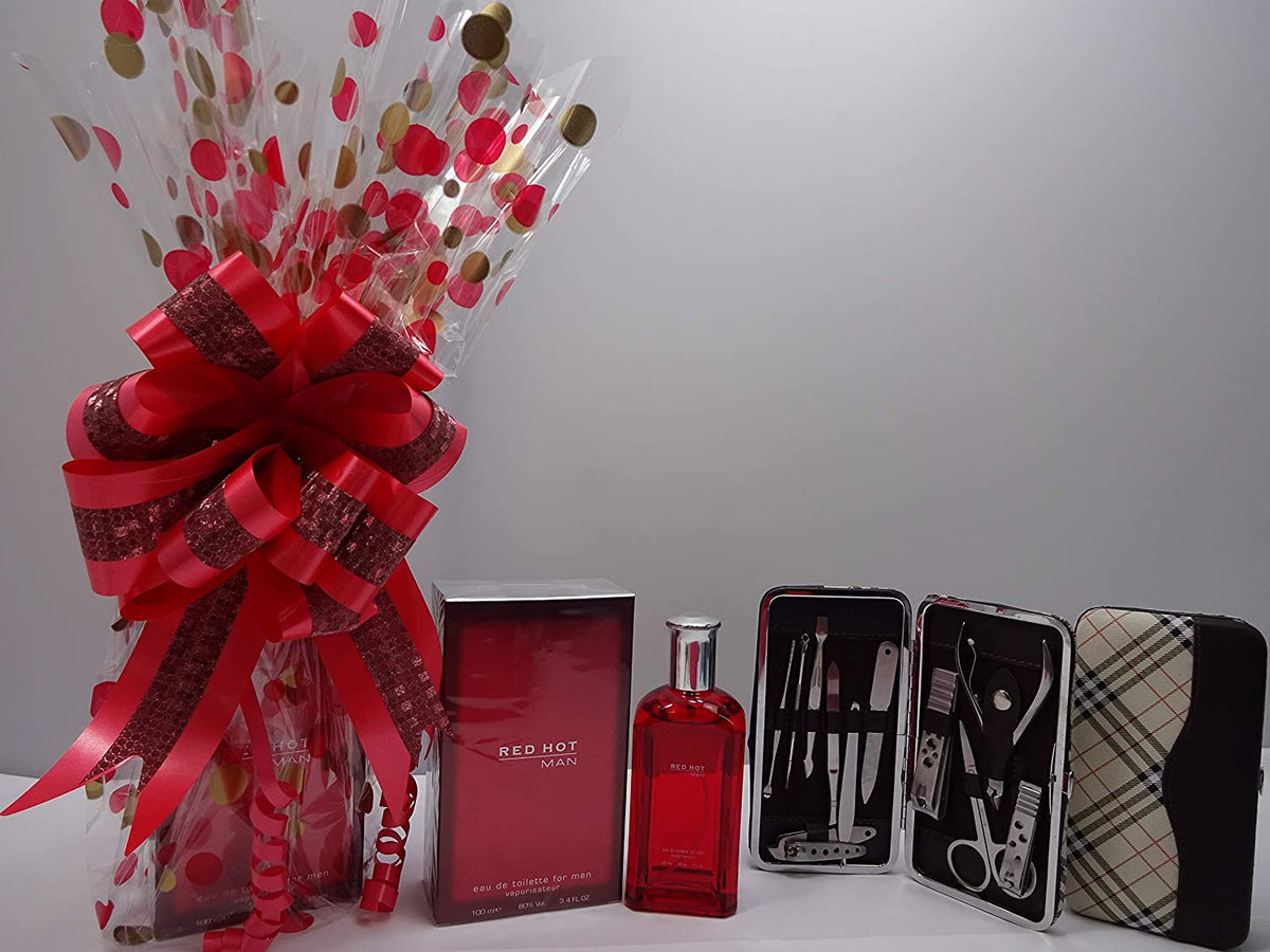 Glory Cosmetics Father's Day Gift Hamper For Dad, Red Hot Man Perfume,